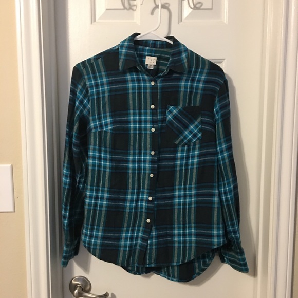 a new day | Tops | A New Day Plaid Flannel Shirt | Poshmark